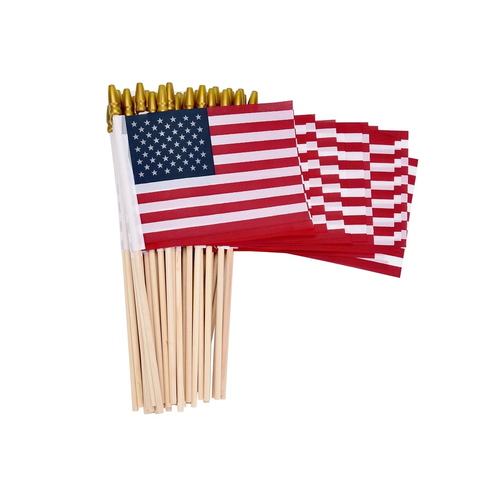12 Pack Small American Flags Small US Flags/Mini American Flag on Stick ...