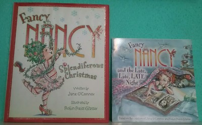 FANCY NANCY Splendiferous Christmas Hardcover + Late Late Night By Jane ...