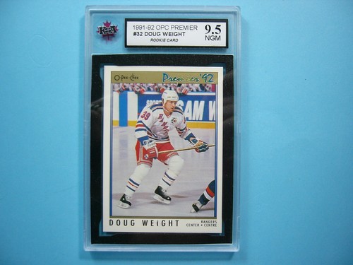 1991/92 O-PEE-CHEE PREMIER NHL HOCKEY CARD #32 DOUG WEIGHT ROOKIE RC ...