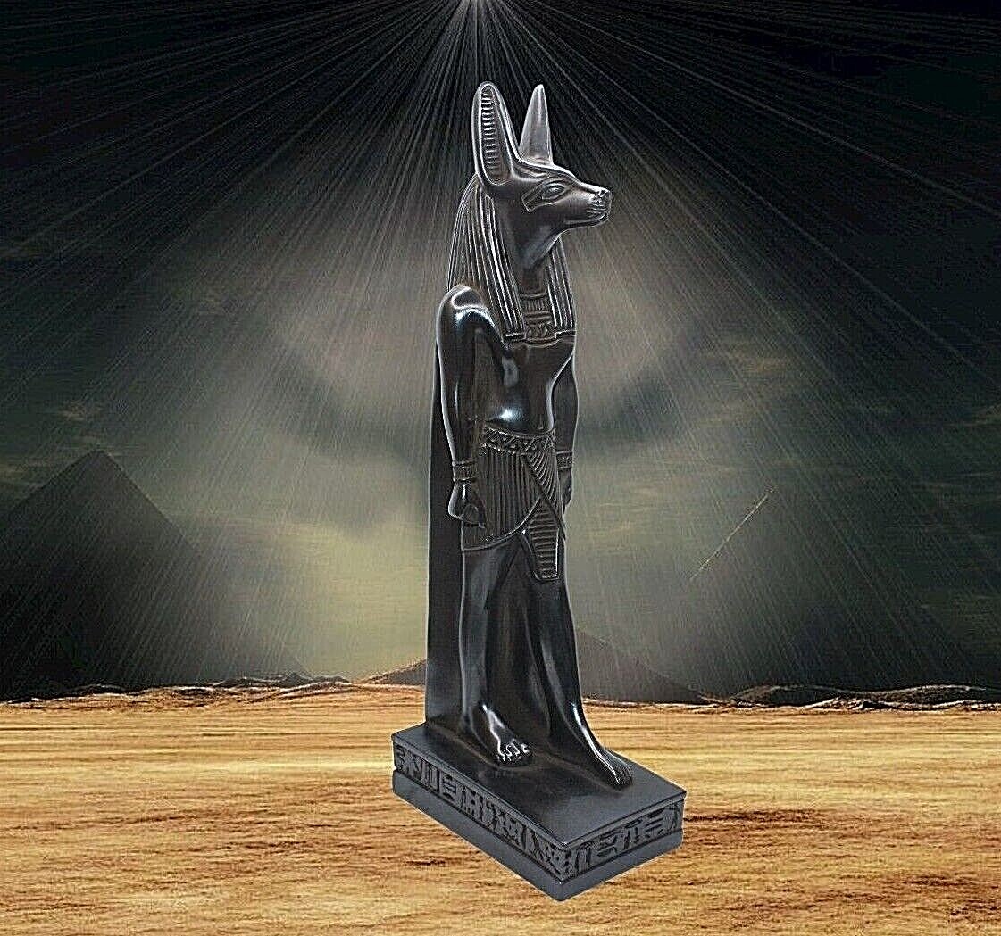 RARE ANCIENT EGYPTIAN ANTIQUE ANUBIS Stand Statue Tomb Protector Statue ...