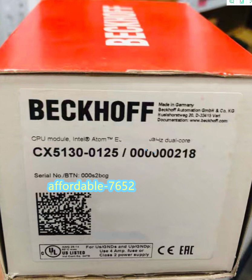 CX5130-0125/000000218 BECKHOFF Controller module CX5130-0125 Brand New ...