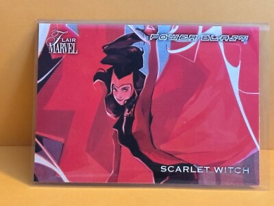 Scarlet Witch PB28 2023 2024 Upper Deck Marvel Flair POWER BLAST SP ...