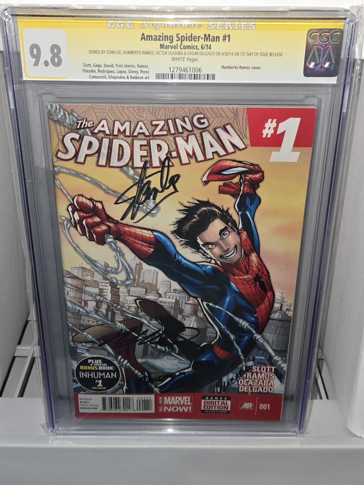 Amazing Spider-Man #1 CGC SS Signature Autographed by STAN LEE on Issue ...