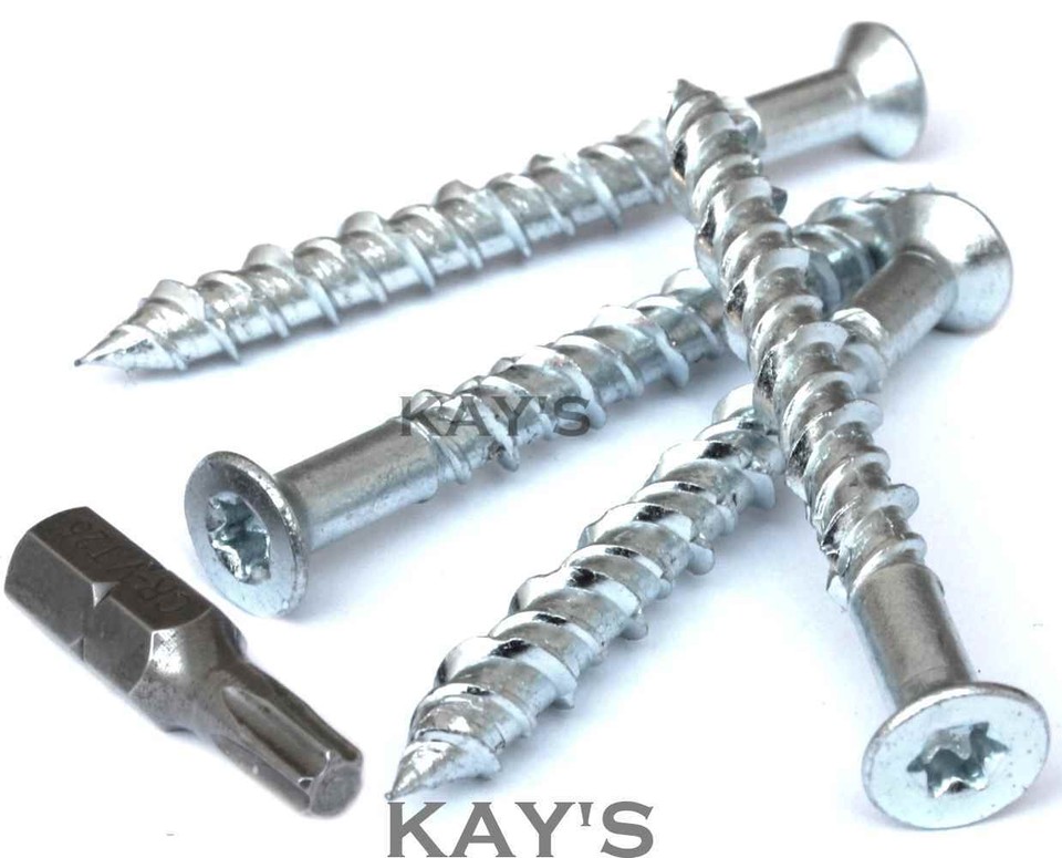 COUNTERSUNK MASONRY SCREWS TORX MULTI FIXINGS CONCRETE BRICK FREE TORX ...