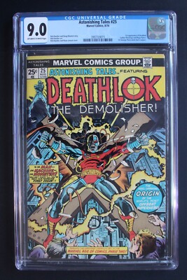 ASTONISHING TALES #25 first DEATHLOK MCU 1974 1st RYKER 1st Marvel ...