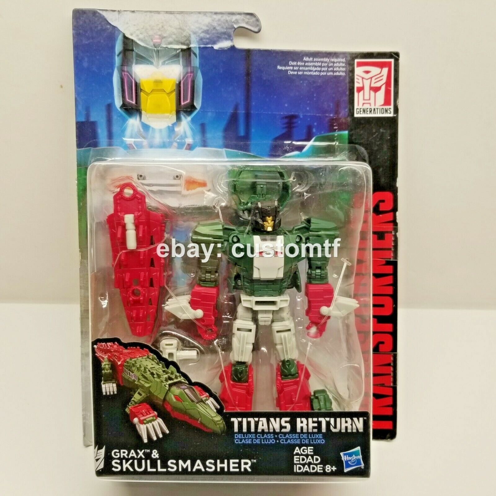 Transformers Generations Titans Return Skullsmasher & Grax Headmasters ...