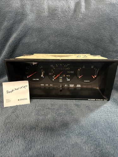 Volvo 240 Turbo Instrument Panel/Gauge Cluster With Tachometer | eBay