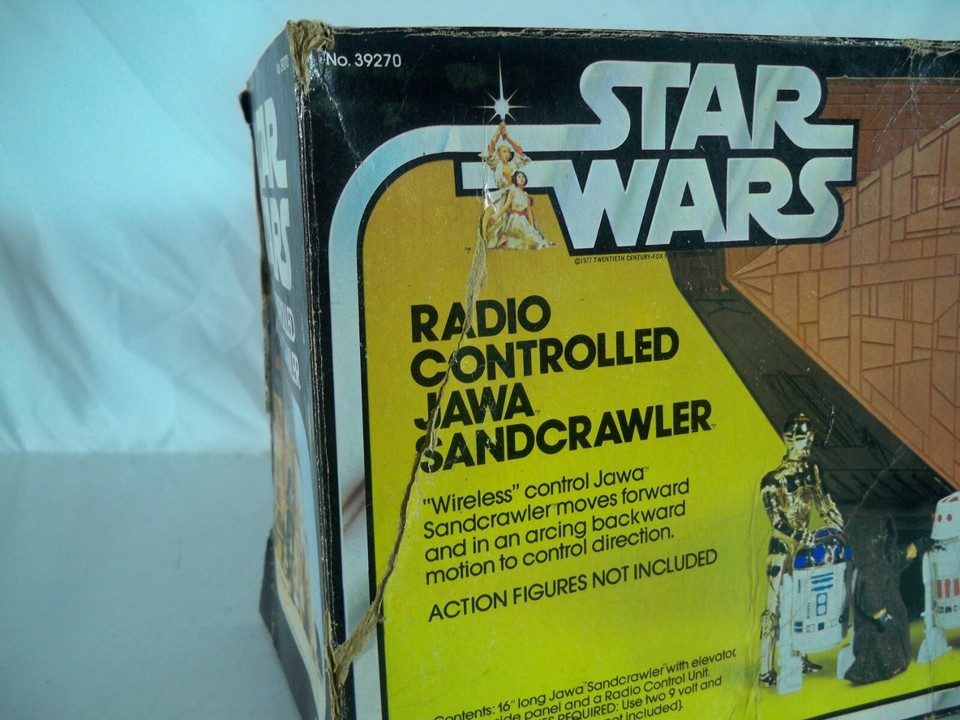 K24i56548 JAWA SANDCRAWLER W BOX REMOTE WORKS INCOMPLETE STAR WARS 1979 ...