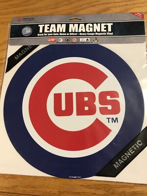MLB Chicago Cubs Team Magnet - Approx. 12" X 12" Vinyl - Auto, Home ...