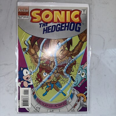 SONIC The HEDGEHOG Comic Book #29 Dec. 1995, Bagged & Boarded Direct ...