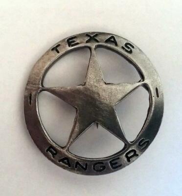 Texas Rangers Star Old West Historic Replica Badge Cast Pewter Made In ...