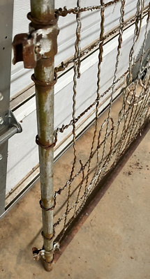 Vintage Metal Wire Fencing Rusty Barbed Wire Fence Isolated On White