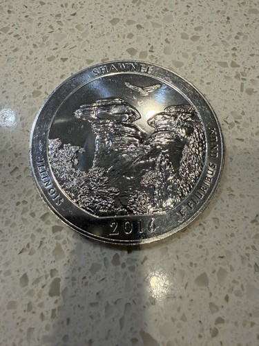 ATB Giant Quarter 5oz .999 Silver 2016 Illinois US MINT Trusted Seller ...