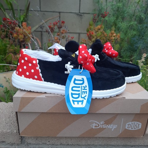 Hey Dude Disney Minnie Mouse Wendy Funk Loafer Shoes Size 8 New With ...