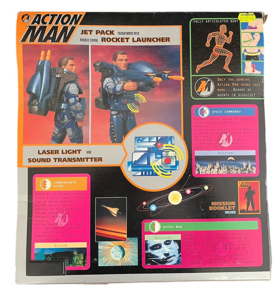 Vintage 1999 Action Man Space Commando Action Figure With Jet Pack NEW ...