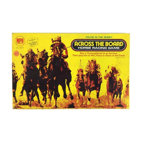 MPH Boardgame Across the Board - Horse Racing Game Box Fair/VG+ | eBay
