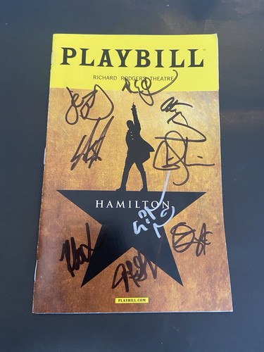 Hamilton Playbill signed by original cast | eBay