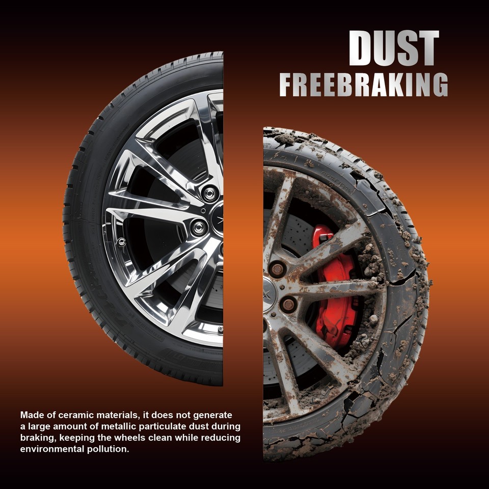 278mm Front Disc Brake Rotors & Ceramic Brake Pads For Ford Focus Volvo ...