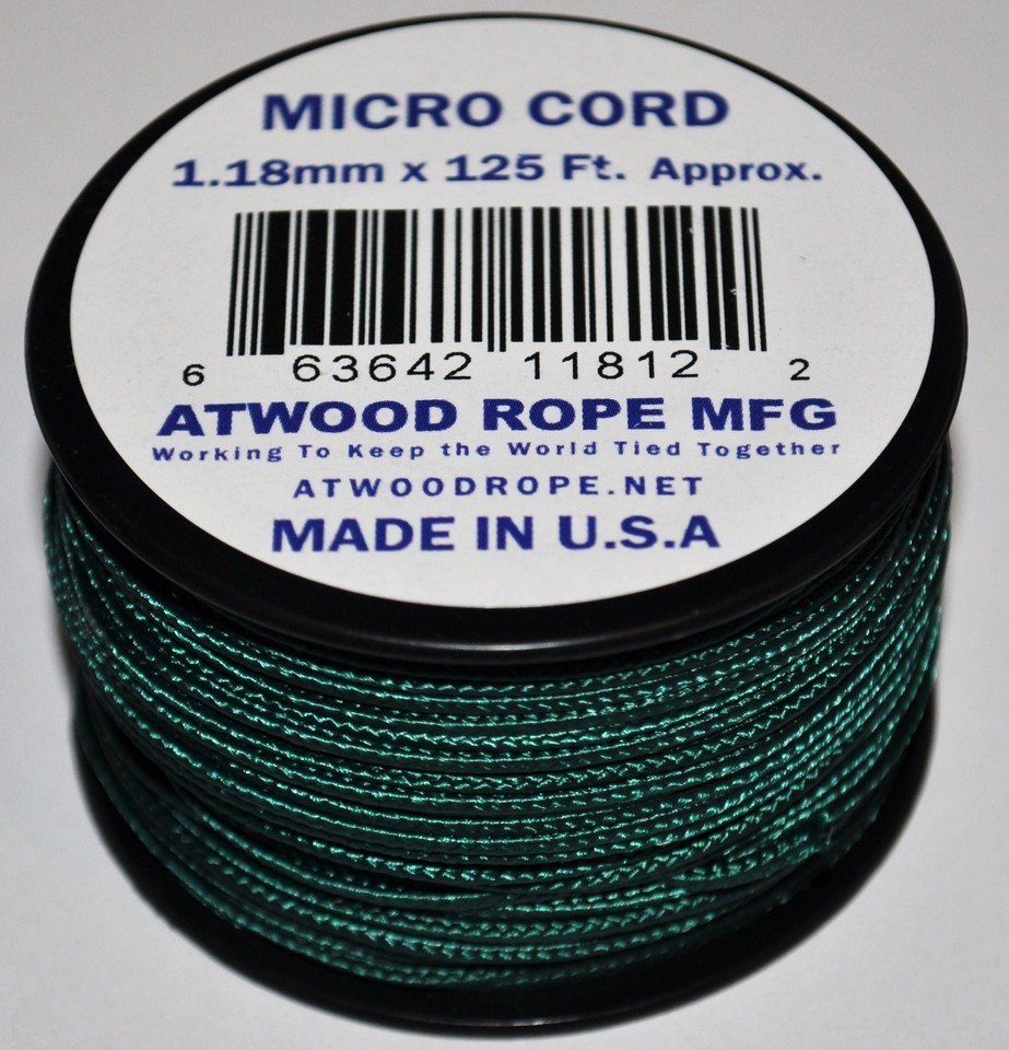 New Many Colors Nylon Micro Cord 1.18mm 3/64 by 125ft Rope Spool Made ...