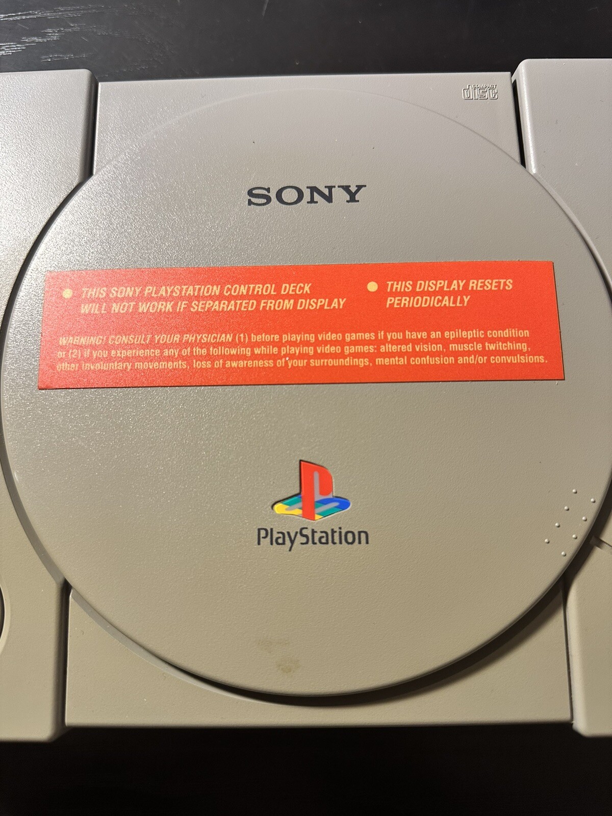 Rare Original Sony Playstation 1 PS1 Retail Display Kiosk Demo Console ...