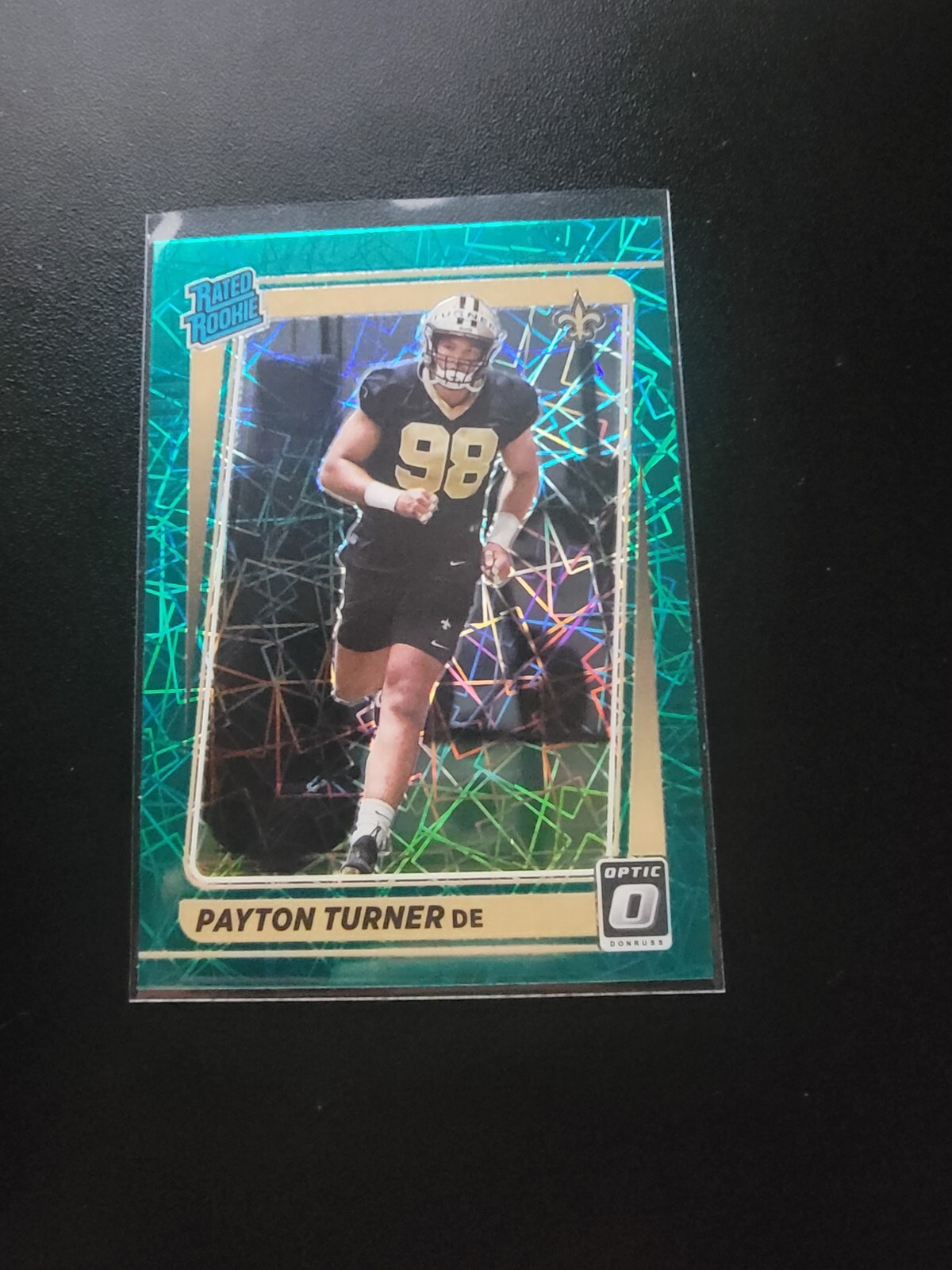 2021 Donruss Optic Payton Turner Rated Rookie Green Velocity Prizm RC ...