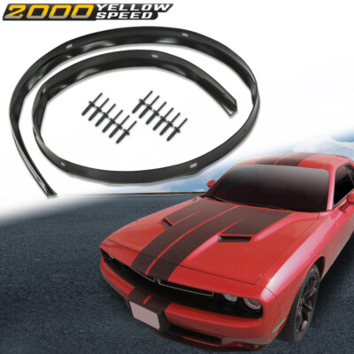 Front Hood Bumper Weatherstrip Seal & Rivets Fit For Dodge Challenger ...