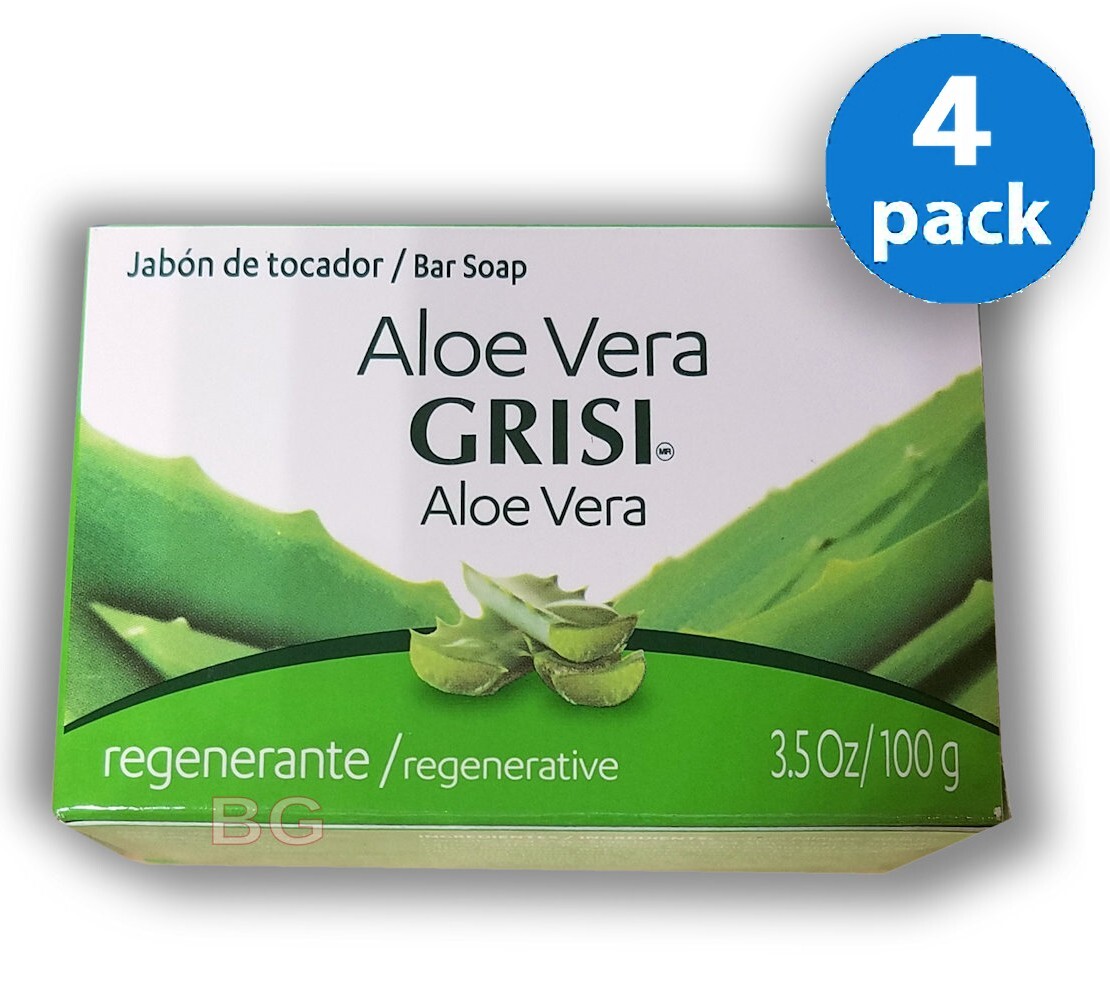 GRISI ALOE VERA SOAP Scented Bar 3.5oz Regenerate Hand Face Cleanser ...