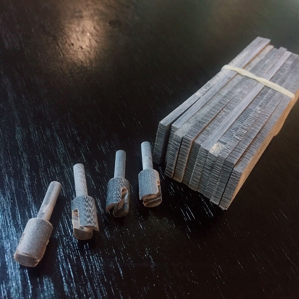 24PCS Archery Plug-in Horn Nock dia4mm Lightweight Traditional Wooden ...