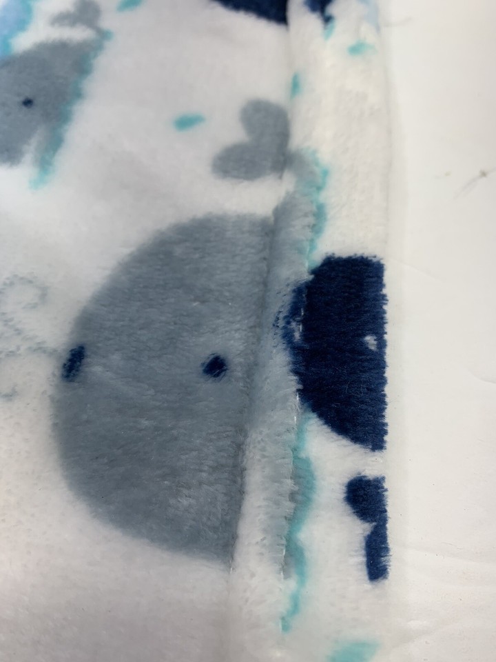 CribMates baby Blue whale Lovey security toy Plush crib grip hold small ...