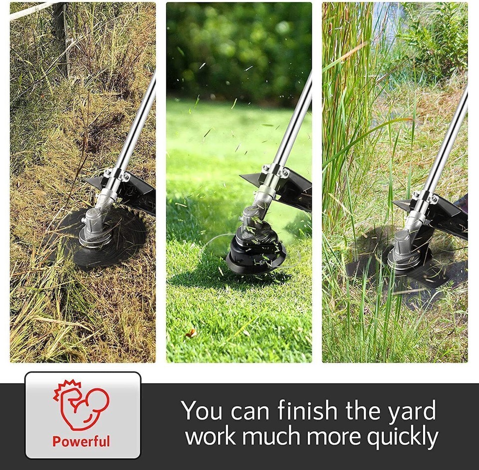 58CC 4 in 1 Gas String Trimmer 2-Stroke Brush Cutter Straight Shaft ...