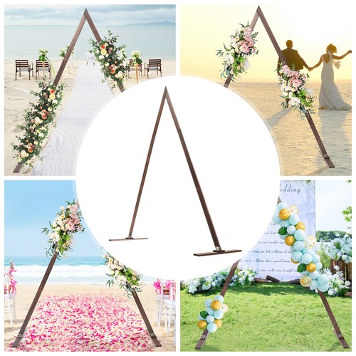 Triangle Wedding Arch Backdrop Stand Flower Balloon Banquet Archwa 6 ...