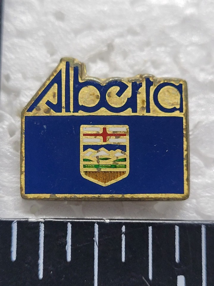 ALBERTA HAT LAPEL PIN PIN BACK USED (X2460) | eBay