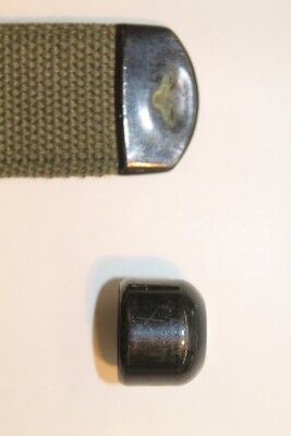 Military Web Strap End Tip, 1 1/2" Mil-Spec Webbing Ball Tip, Black ...