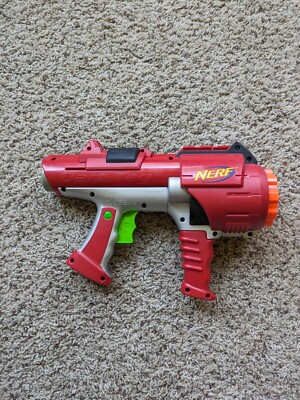 Nerf N-strike Hyperfire 10 Shot Red Dart Tag Blaster | eBay