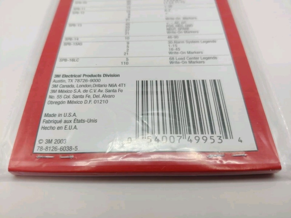 3M ScotchCode SPB-03 Preprinted Wire Marking Marker Book Brand New 54007499534| eBay
