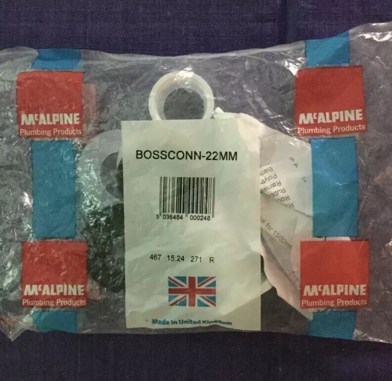 5x Mcalpine Bossconn-22Mm Mechanical Soil & Rainwater Pipe Boss ...