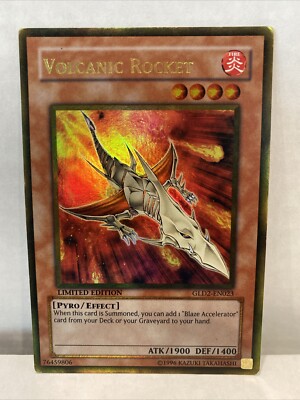 yugioh Volcanic Rocket 1996 Limited Edition GLD2-EN023 | eBay
