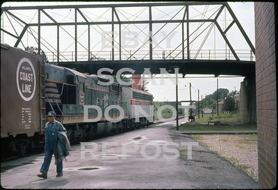 CB&Q Burlington F7 & SD7 w/Westbound Freight @ Macon, MO 1960 Original ...