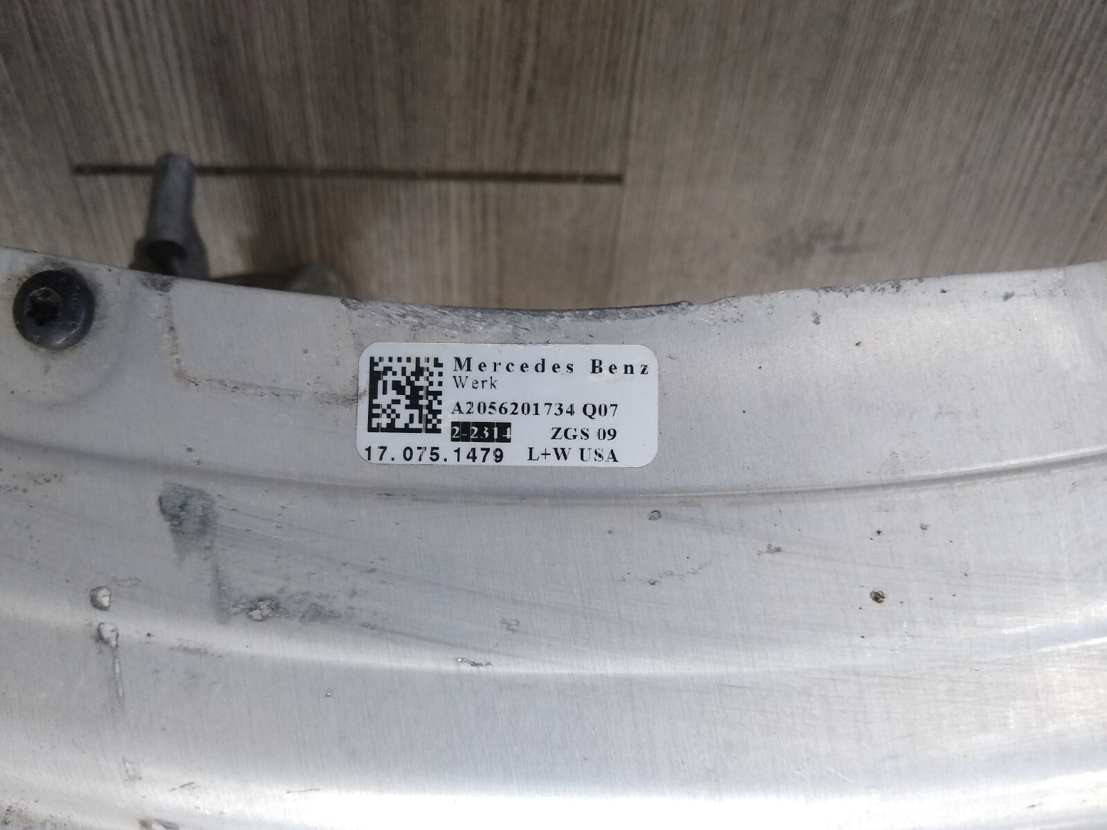 2018-2020 MERCEDES E CLASS UPPER RADIATOR SUPPORT A2136206300 USED OEM ...