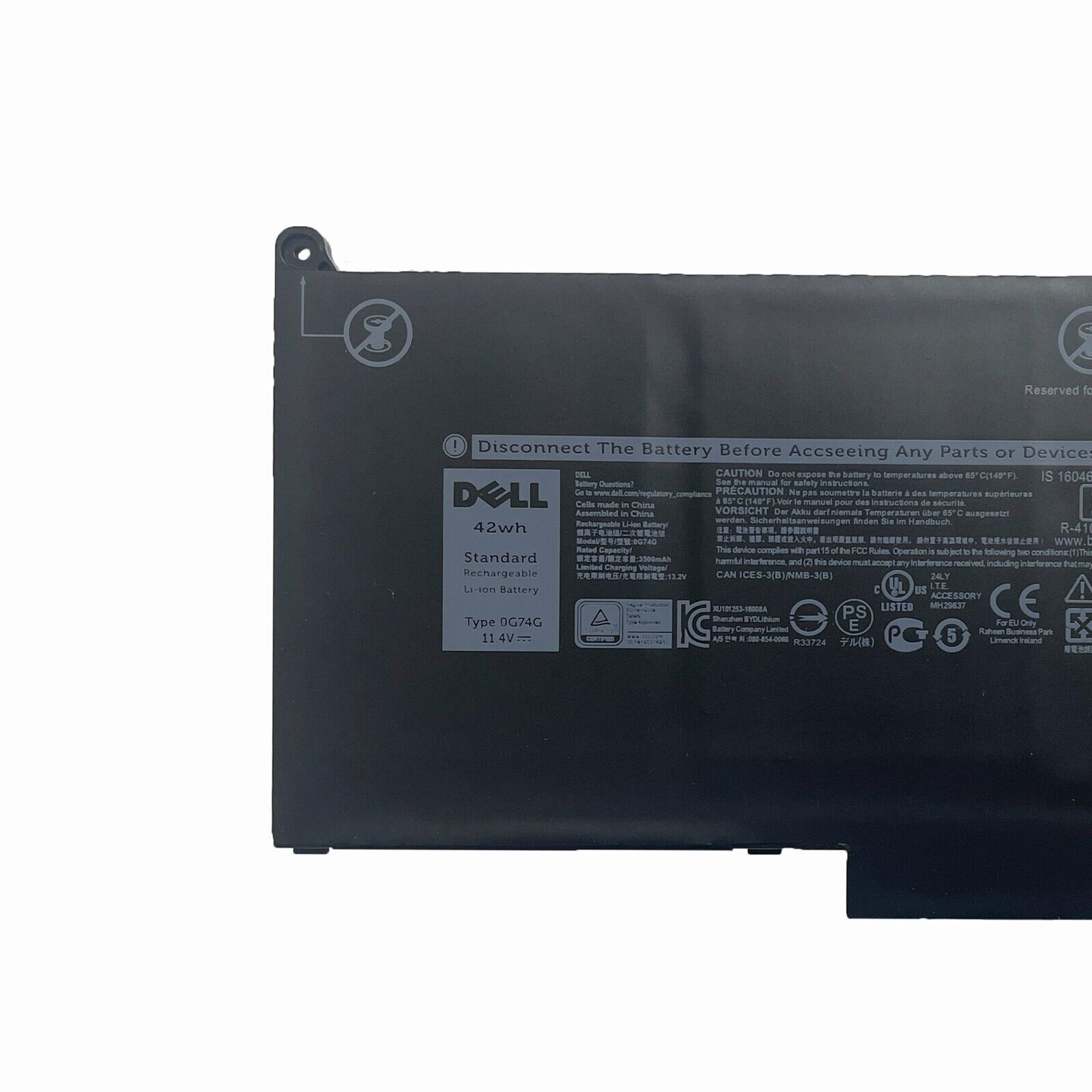 Genuine OEM 42WH 0G74G PGFX4 9W9MX Battery For Dell Latitude 5300 5310 ...