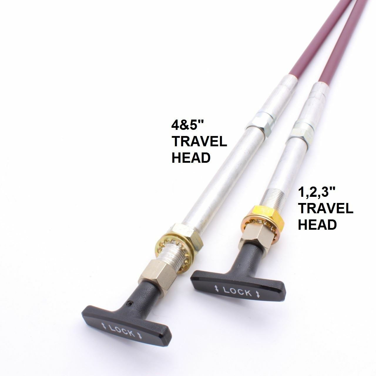 Twist to Lock Throttle Cable, 1/4-28 Threaded Rod, Clamp Hub (choose ...