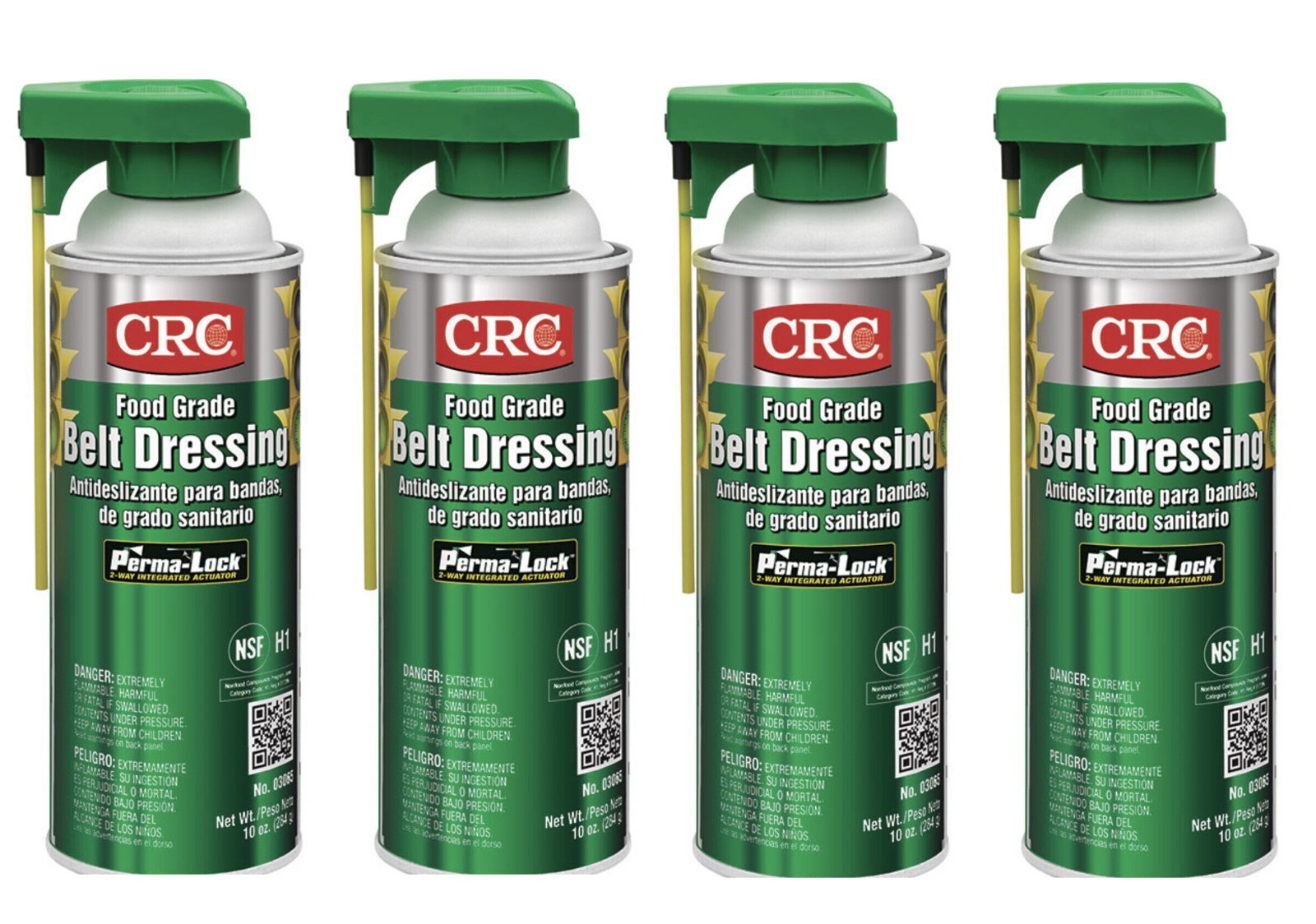 Qty (4) PACK CRC 03065 Food Grade Belt Dressing Aerosol 10 Oz. Spray ...