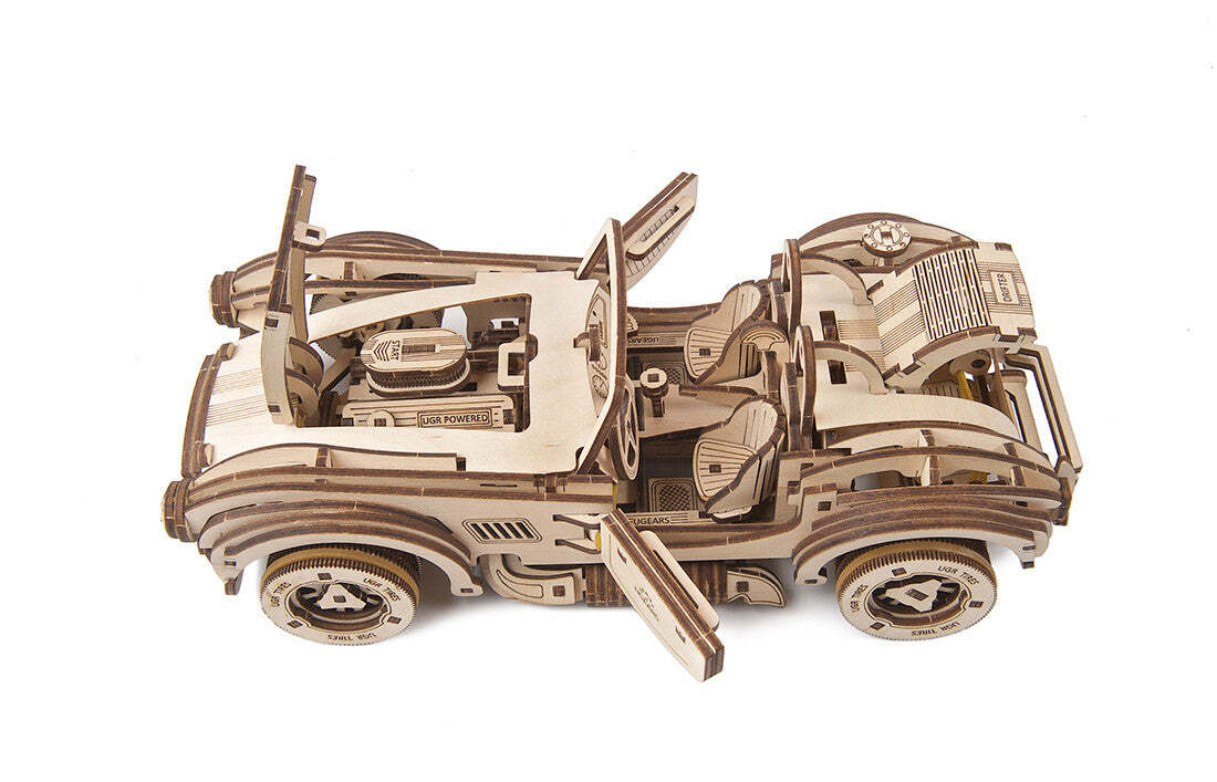 UGEARS - Mechanical Wooden Models - Drift Cobra Racing car mechanical ...