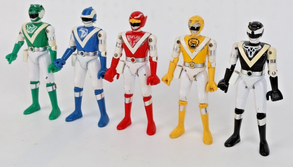 Power Rangers Chojuu Sentai Liveman BANDAI Japan Vintage red yellow ...