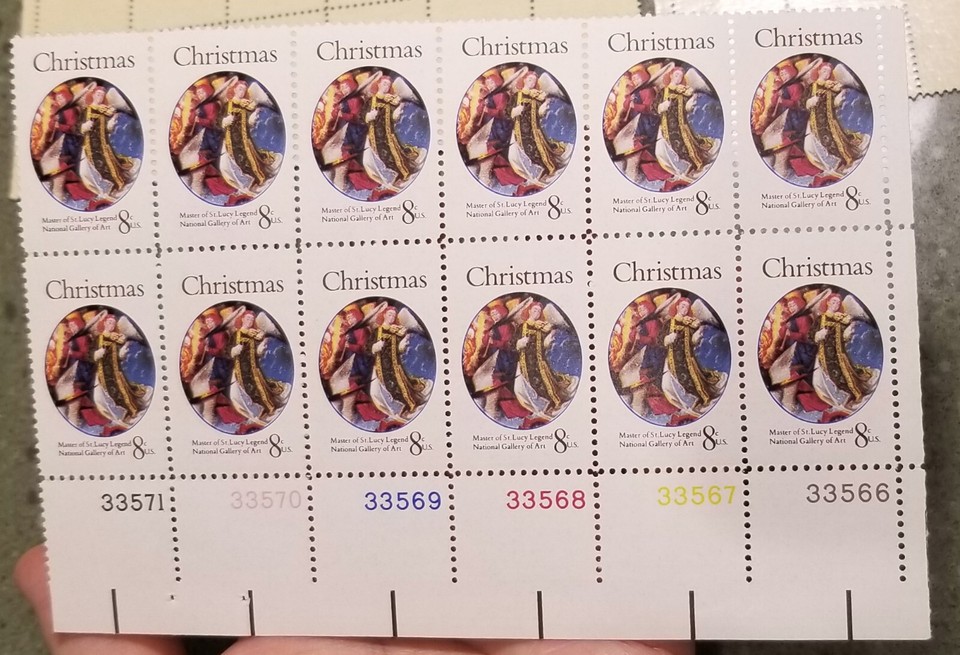 LG CHRISTMAS STAMP PB LOT~1415~1416~1417~1418~1445~1471~1472~1508~1550 ...