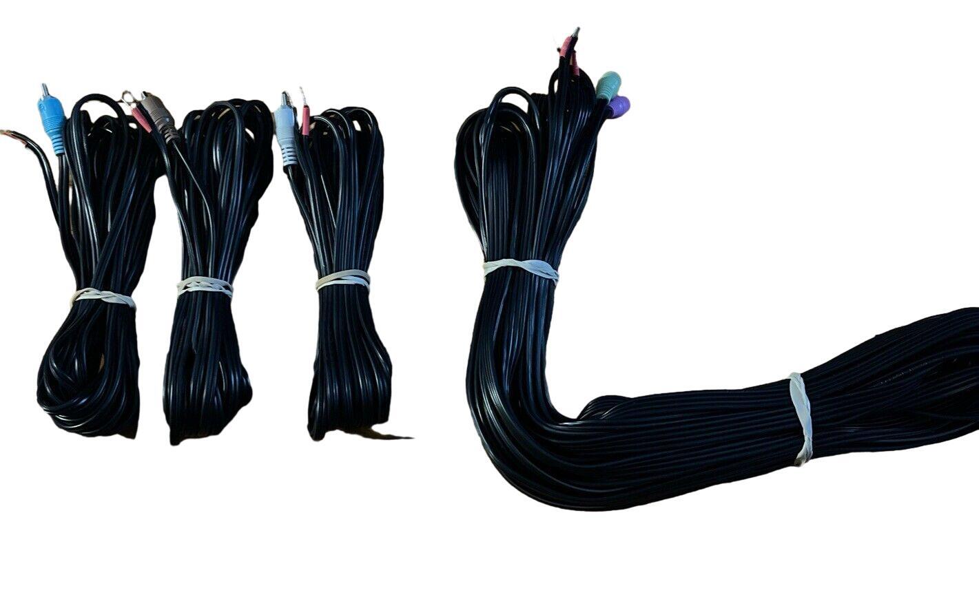 Bose Acoustimass 15 Series II OEM 50ft Set of 5 Speaker Wires RCA To ...