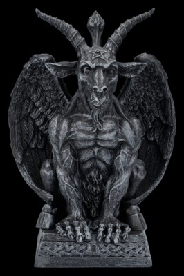 Baphomet Figur - Mächtiger Wächter - Fantasy Dekofigur Gothic Gargoyles ...