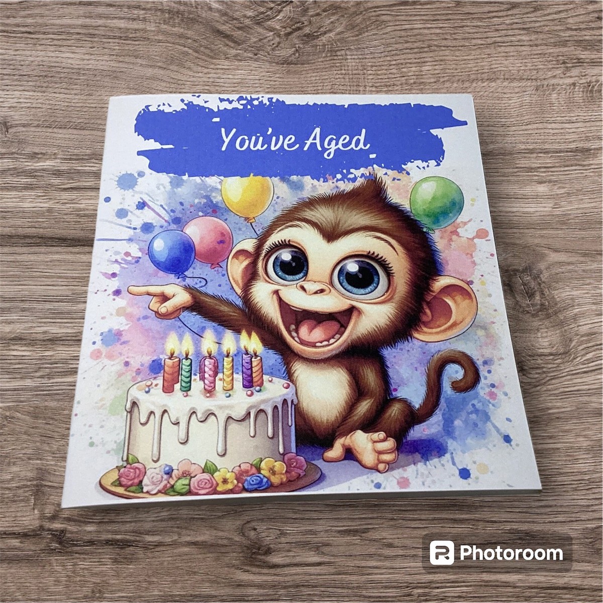 Funny Happy Birthday Monkey Funny Birthday Card, Party Animal Birthday