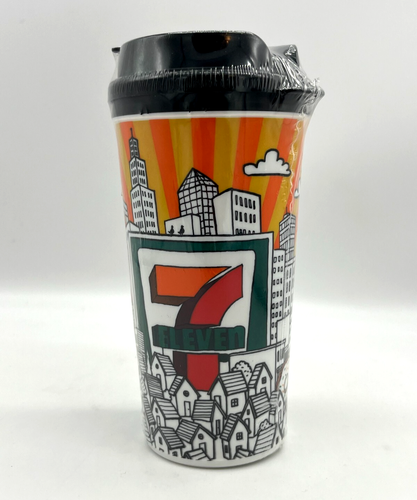 7-11 City Skyline Tumbler 16oz BPA Free TRAVEL Coffee Mug SEALED ...