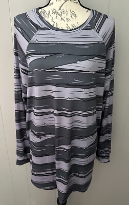 NEW RELEASE Lularoe Erin Long Sleeve Raglan Top Large L Stripe Wrap ...